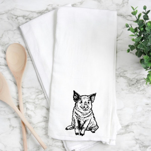 Pig Hand Towel - Etsy