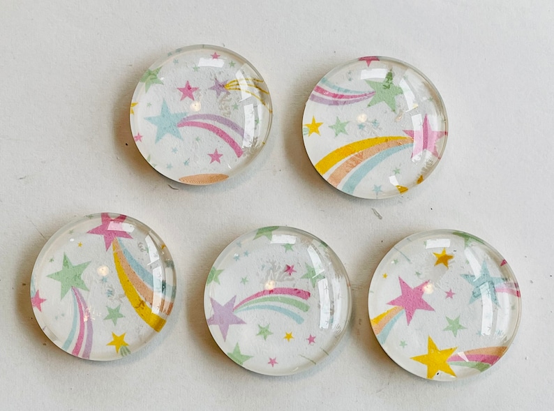 Star Magnet Set Glass Magnets Shooting Star Magnets Star - Etsy