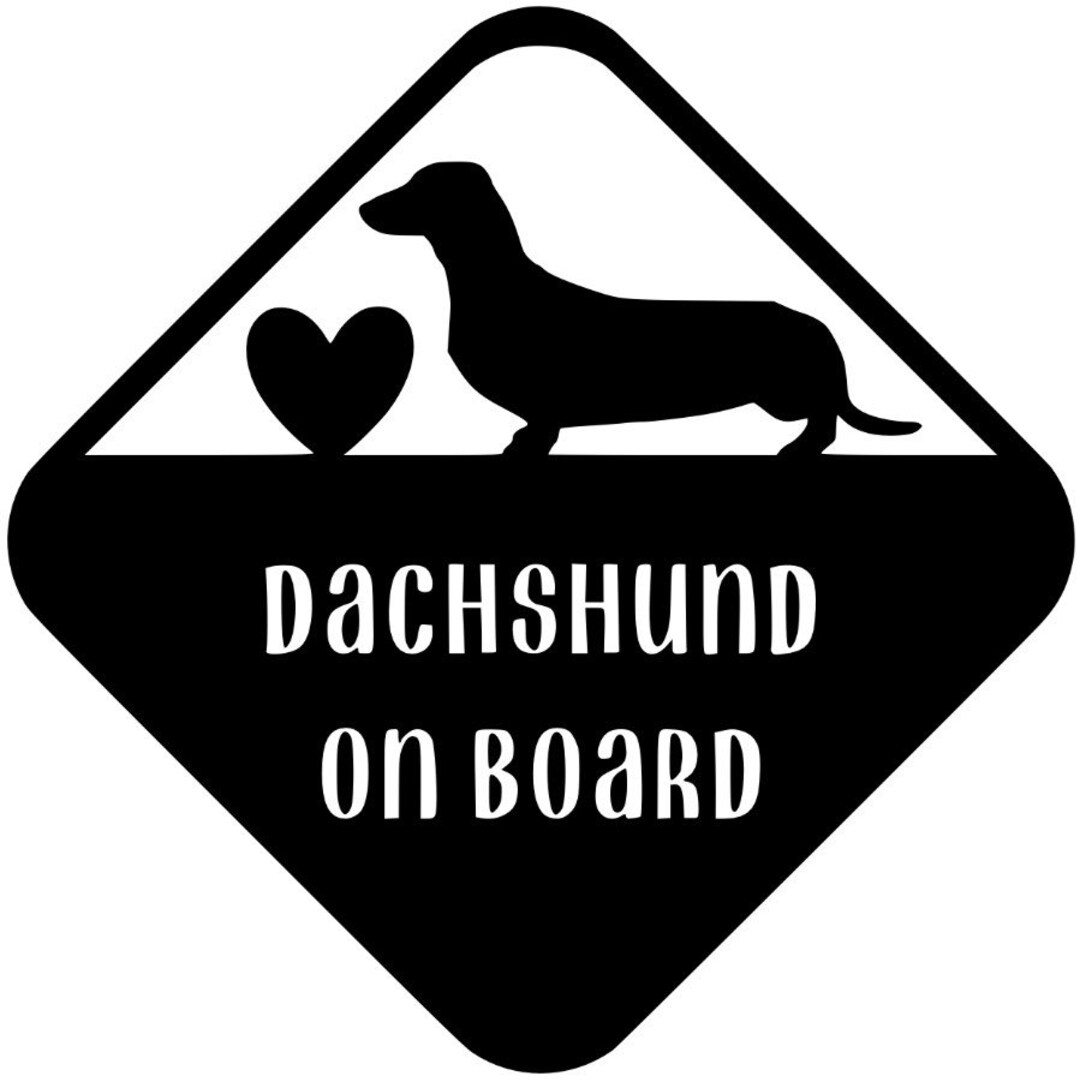 Dachshund Decal, Dachshund Sticker, Dachshund Car Decal, Dachshund Car ...