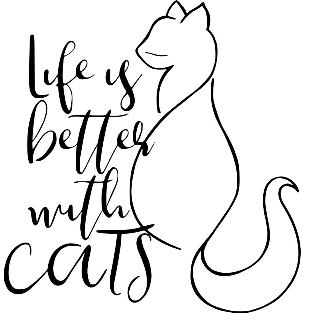 Cat Decal, Cat Sticker, Cat Car Decal, Cat Car Sticker, Cat Vinyl Decal ...