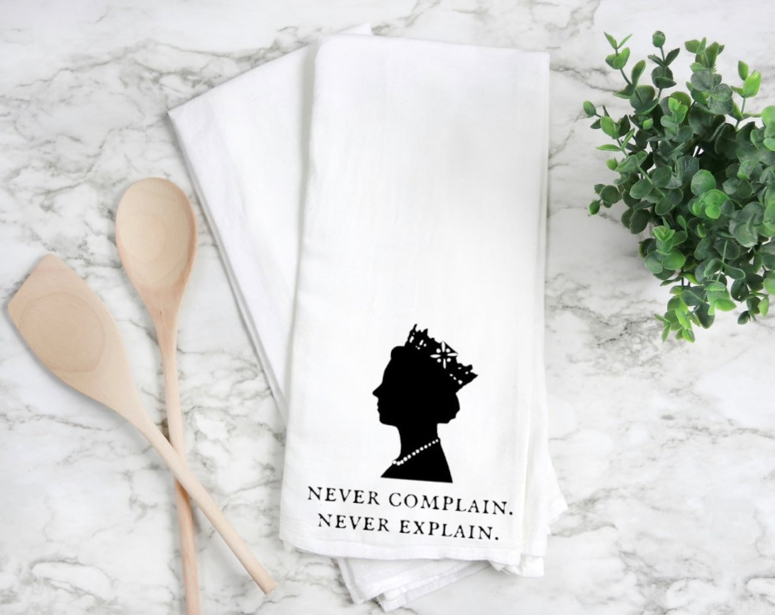 Queen Elizabeth Kitchen Towel Queen Elizabeth Flour Sack - Etsy