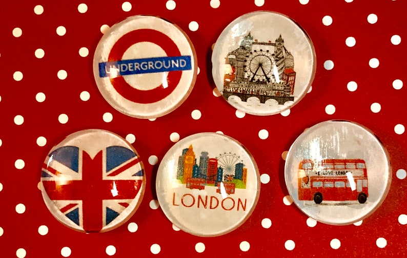 London Magnets Glass Magnet Sets London Magnets London - Etsy