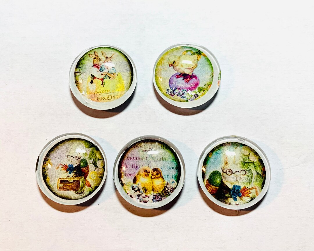 EASTER MAGNETS, Rabbit Magnets, Glass Magnet Sets, Easter Magnets ...