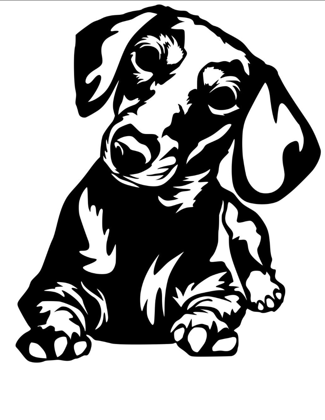 Dachshund Decal, Dachshund Sticker, Dachshund Car Decal, Dachshund Car ...