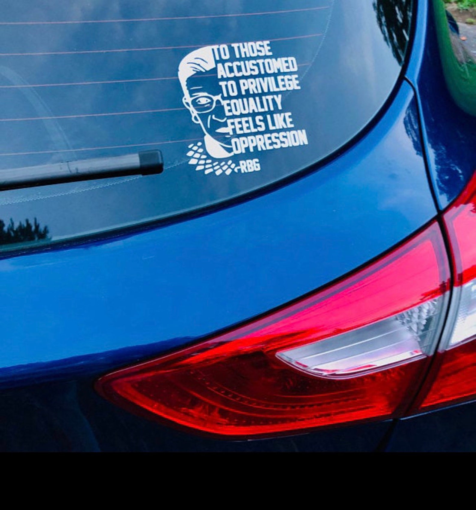 RBG Decal Car Decal Ruth Bader Ginsberg Car Decal RBG | Etsy