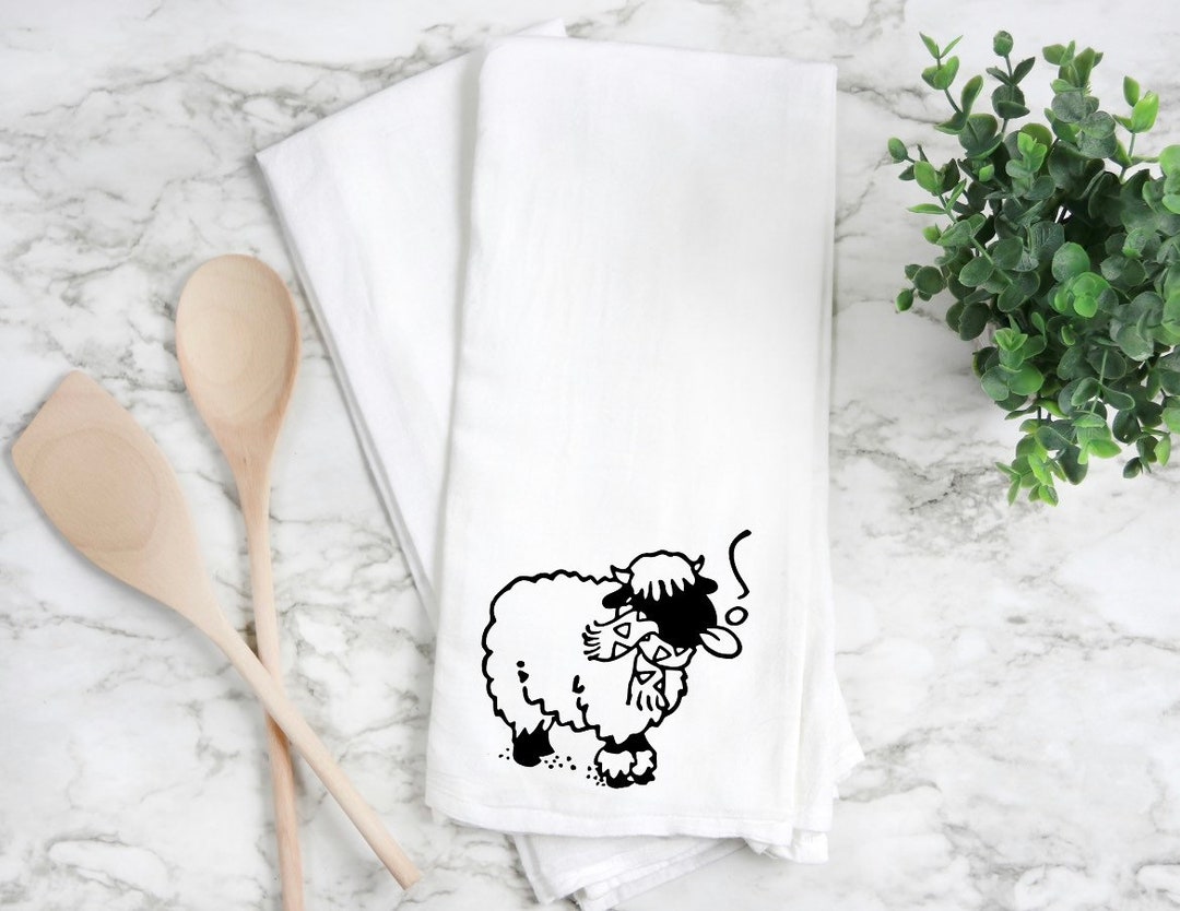 Sheep Kitchen Towel, Christmas Sheep Gift, Sheep Kitchen Towel ...