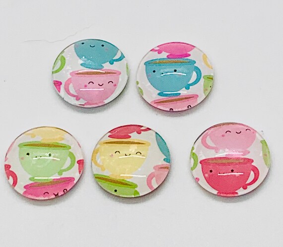 Teacup Magnets Glass Magnet Sets Teacup Magnets Teacup - Etsy