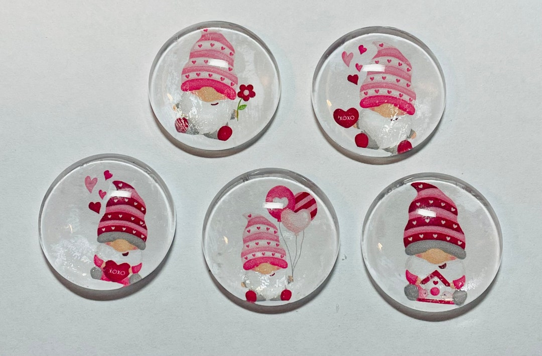 Valentines Magnets, Gnome Magnets, Gnome Valentines Decor, Magnet Set ...