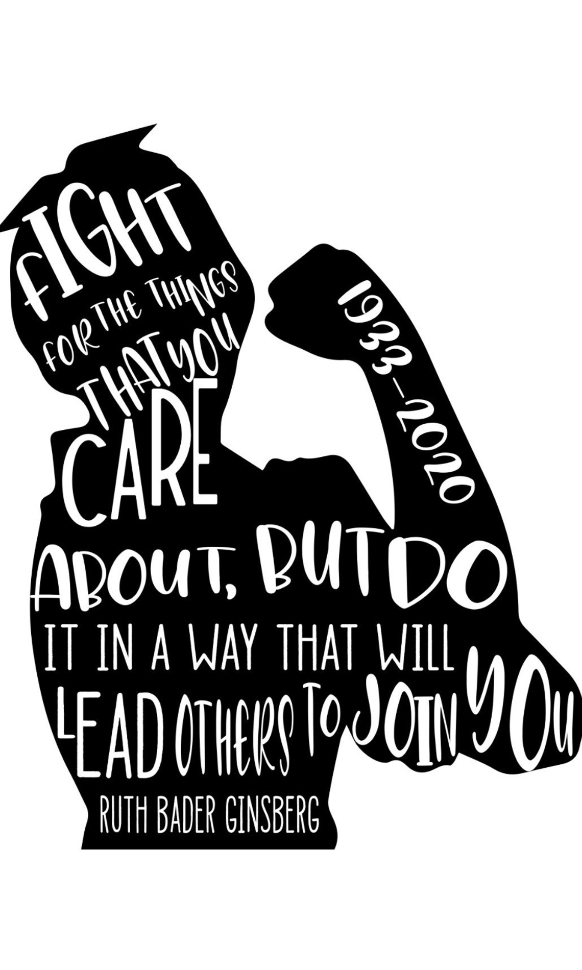 RBG Decal Car Decal Ruth Bader Ginsberg Car Decal RBG - Etsy