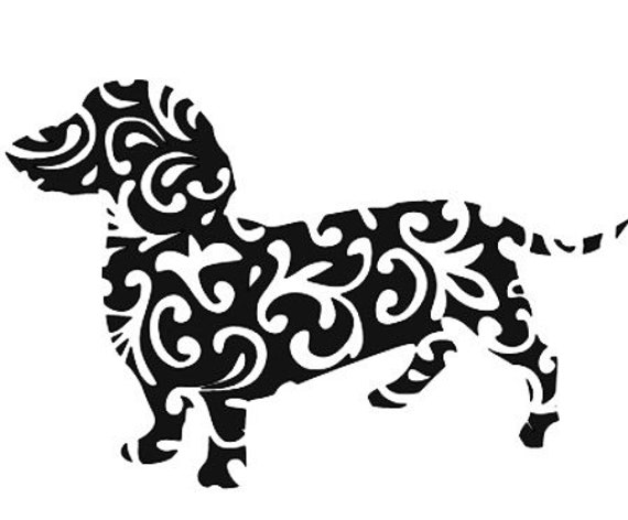 Dachshund Decal Dachshund Sticker Dachshund Car Decal - Etsy