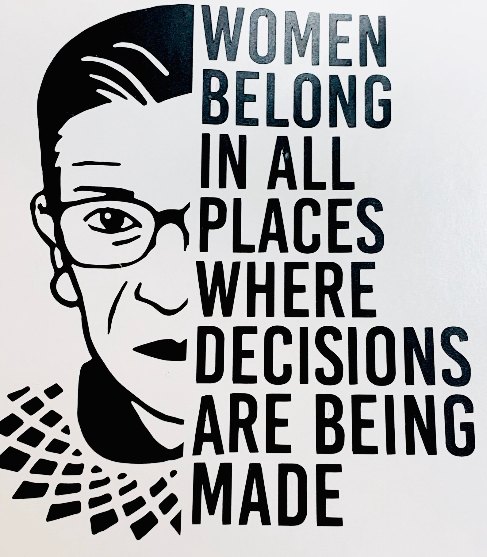 RBG Decal Car Decal Ruth Bader Ginsberg Car Decal RBG | Etsy