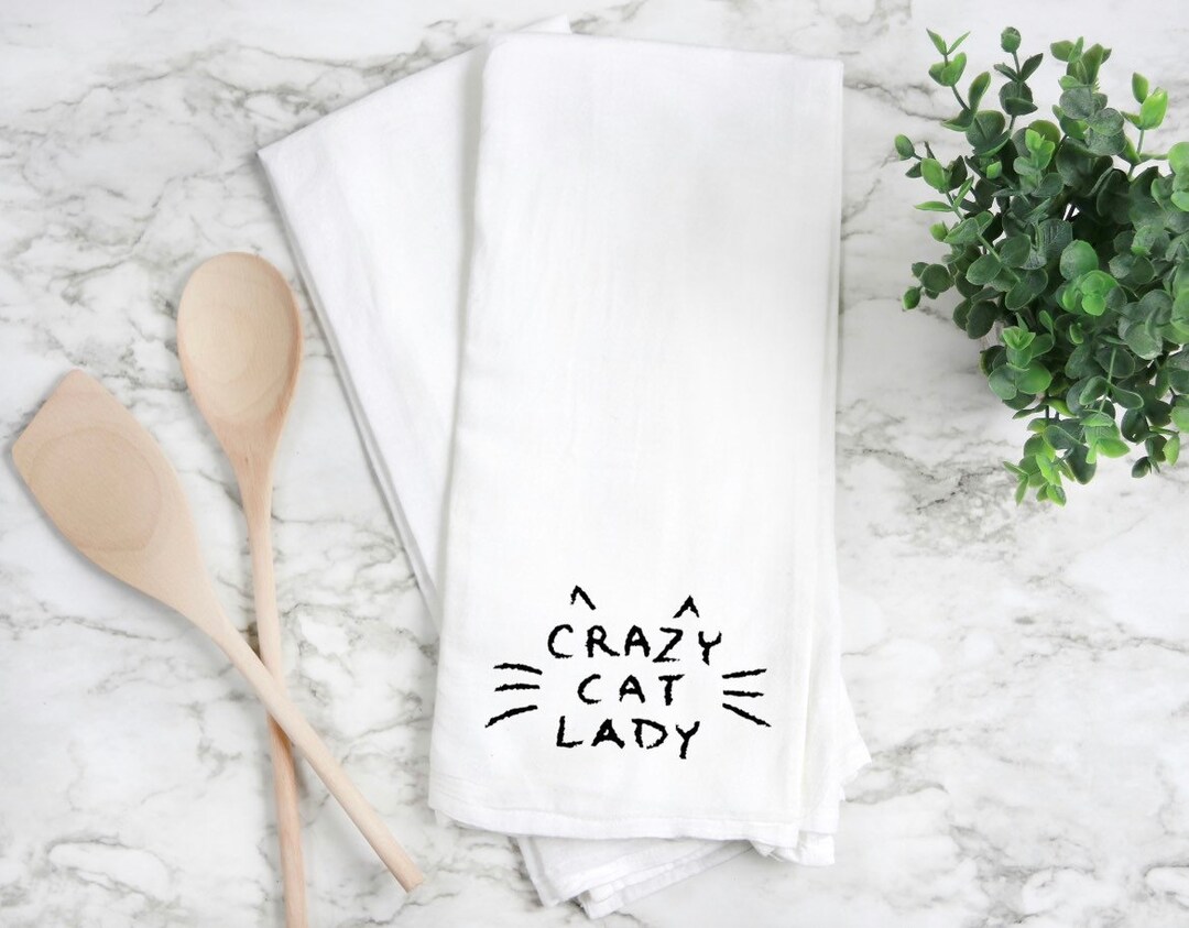 Cat Kitchen Towel, Cat Handmade Towel, Cat Towel, Cat Home Gift, Cat ...