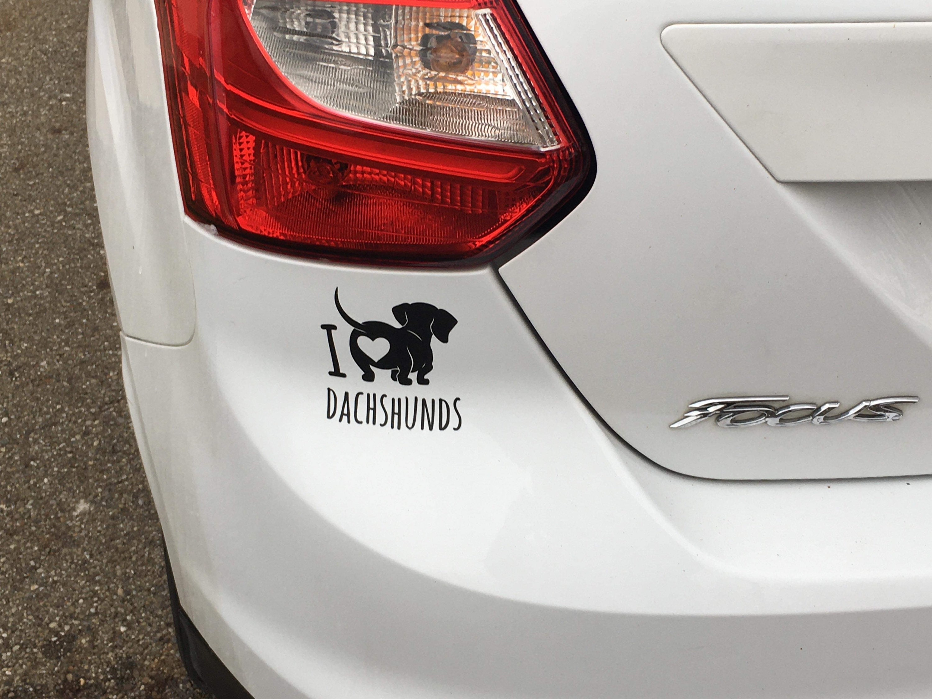 Dachshund Decal, Dachshund Sticker, Dachshund Car Decal, Dachshund Car ...