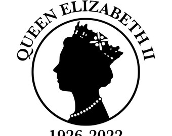 Queen Elizabeth Window Decal - Etsy
