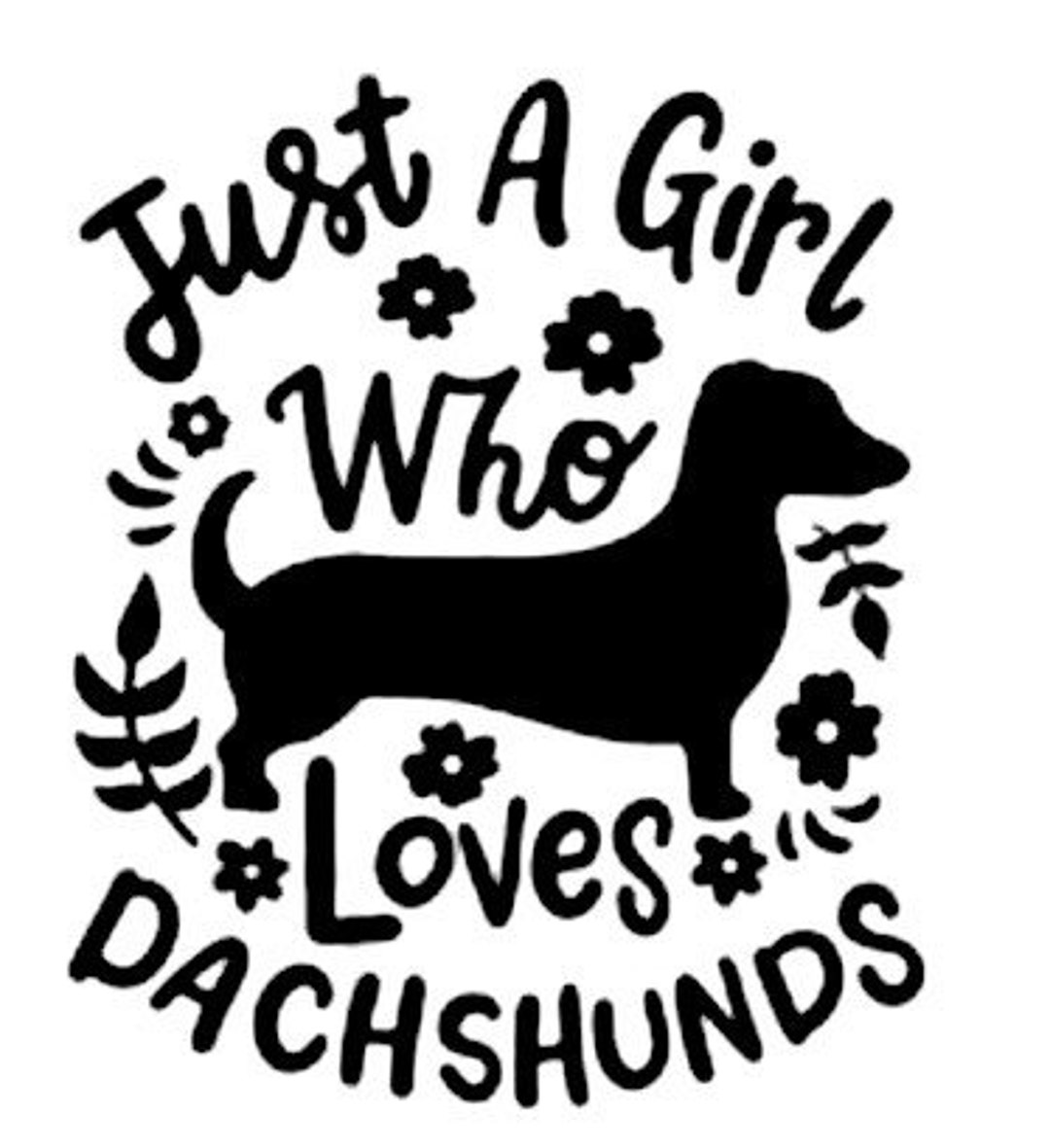 Dachshund Decal, Dachshund Sticker, Dachshund Car Decal, Dachshund Car ...