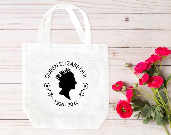 Queen Elizabeth Canvas Tote Bag Queen Elizabeth Tote Bag - Etsy