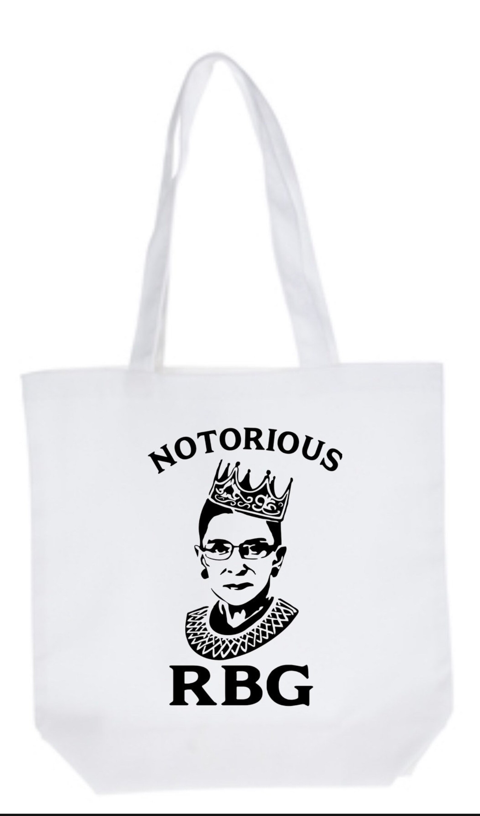 RBG Canvas Bag, RBG Tote Bag, Canvas Tote, Tote Bag, Ruth Bader ...