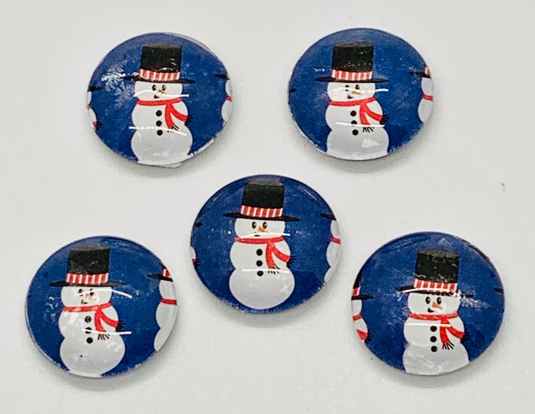 Snowman Magnet, Snowman Lover Gift, Christmas Magnet Set, Winter Magnet ...