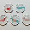 Fish Magnets, Set of 5 Glass Angel Fish Magnets, Fish Home Decor ...
