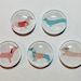 Fish Magnets, Set of 5 Glass Angel Fish Magnets, Fish Home Decor ...