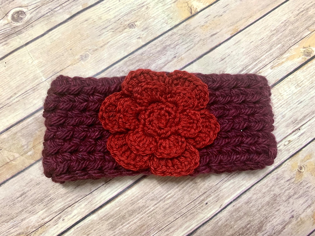 Crocheted Headband Ear Warmer - Etsy