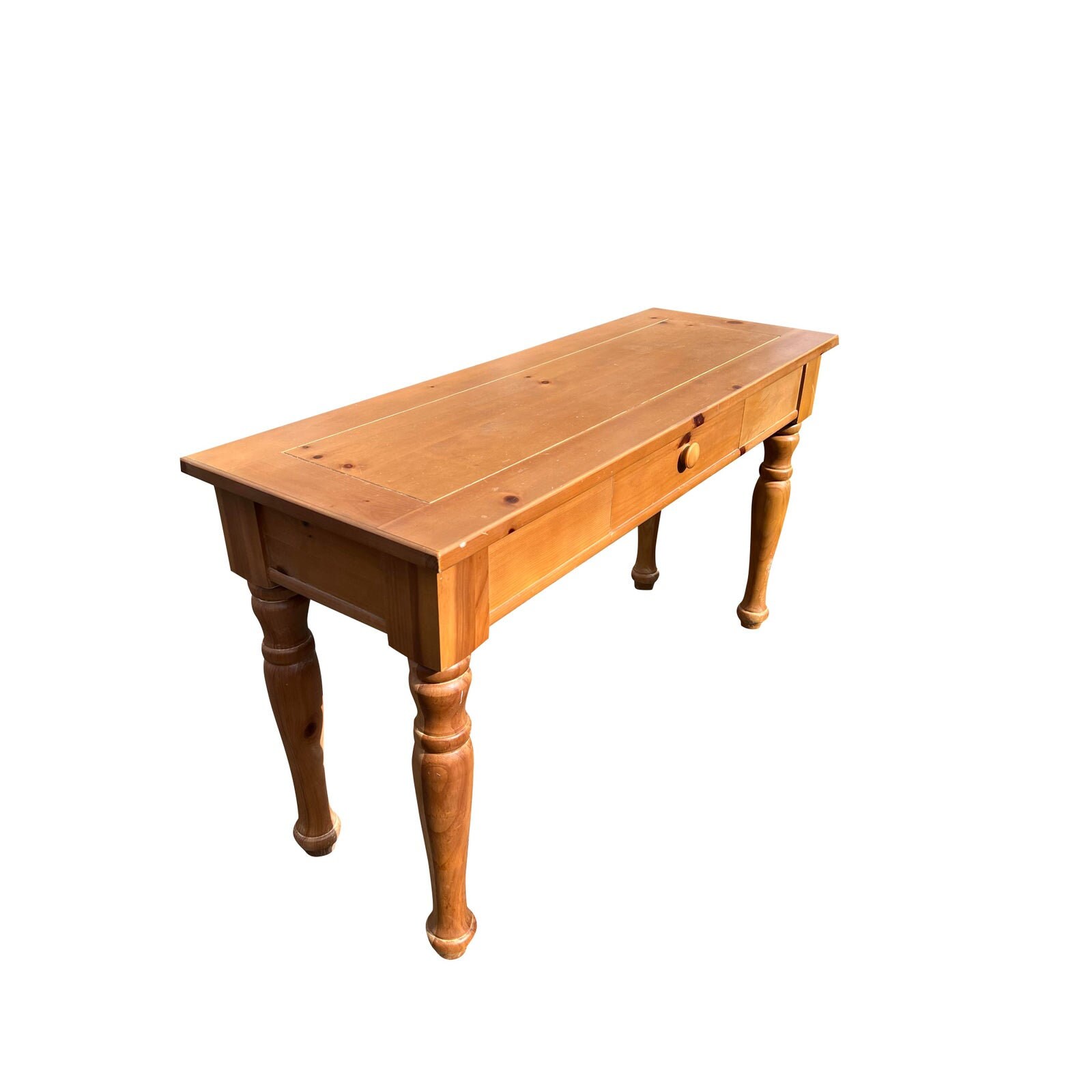 1990s Traditional Knotty Pine Wood Console Table by Broyhill - Etsy