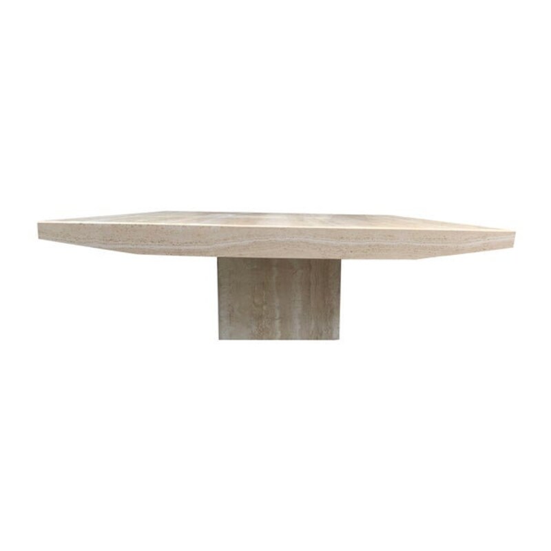 Travertine Dining Table - Etsy