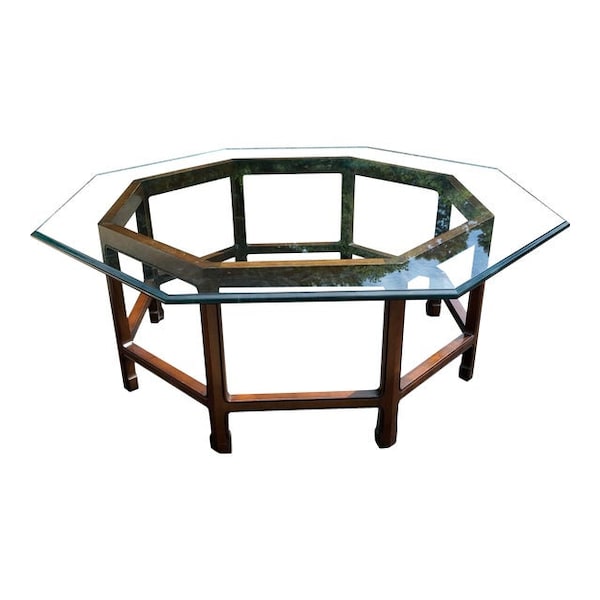 Glass Octagonal Coffee Table - Etsy