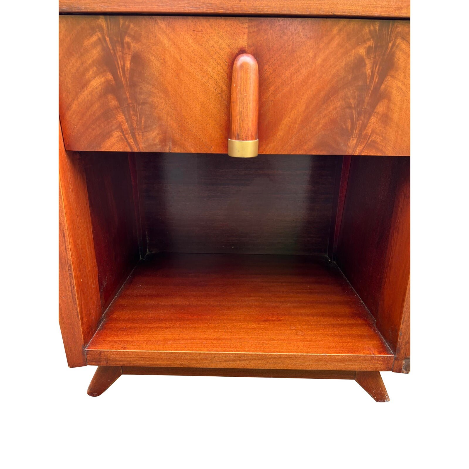 1950s Mid Century Modern Streamline Deco Nightstands Vintage a Pair - Etsy
