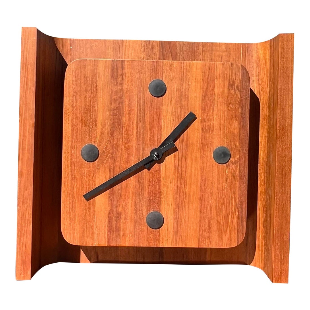 Vintage Modern Style Danish Wall Clock - Etsy