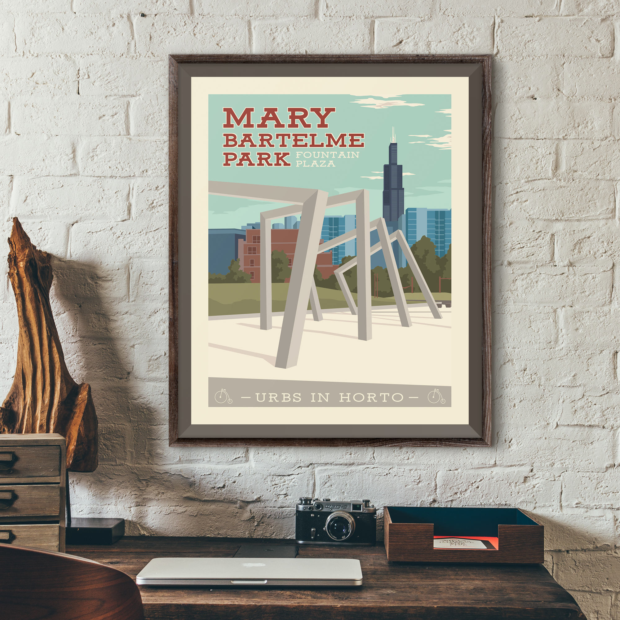 West Loop Chicago Neighborhood Park Poster Wall Art Print | Etsy