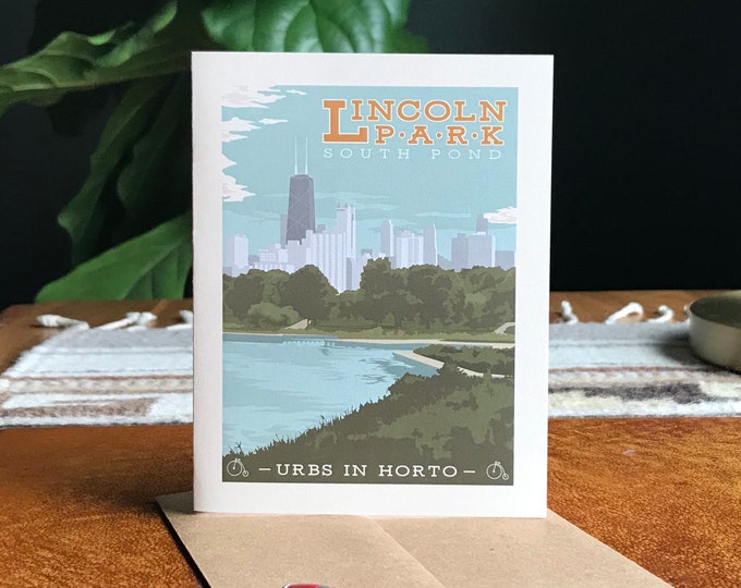 Urbs in Horto Chicago Lincoln Park Neighborhood Greeting Card - Etsy
