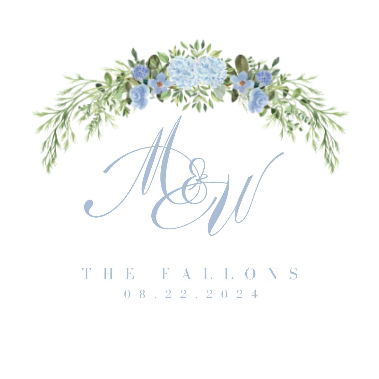 Floral Wedding Crest - Etsy