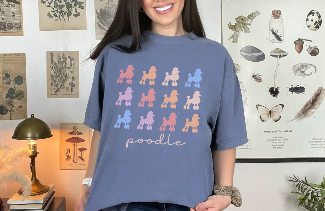 Poodle Mom Comfort Colors Shirt, Poodle Dog, Poodle Dog Tshirts ...