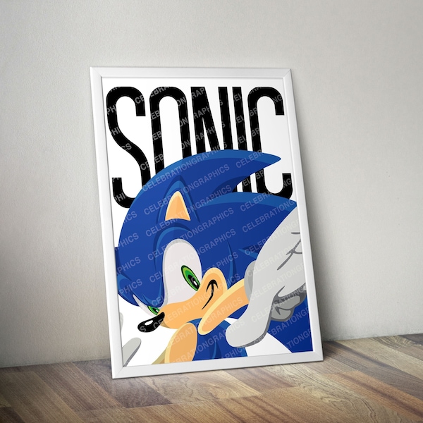 Sonic Poster - Etsy