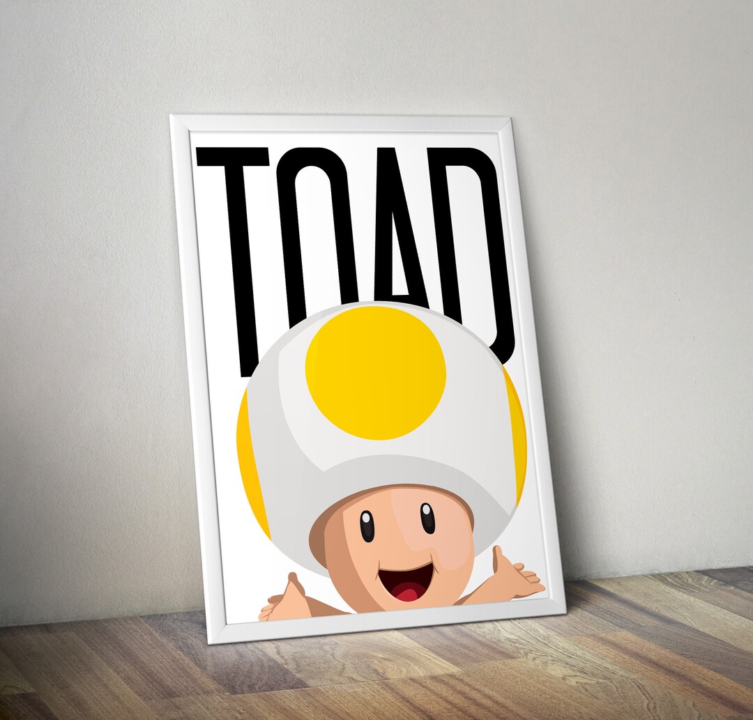Yellow Toad Poster - 11x14 Vector Graphics Print (digital Download) - Etsy