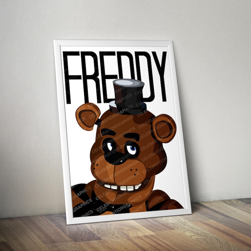Freddy Fazbear Poster - Etsy