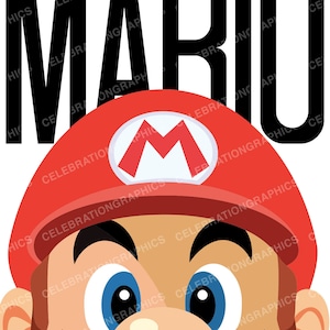 FALL SALE 11x14 Mario Printable Poster - Vector Graphics, Digital Clip ...