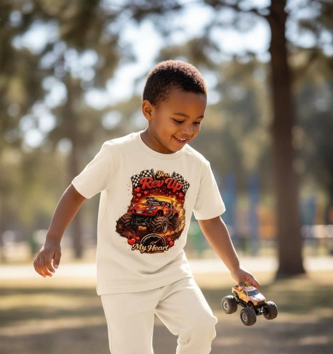 You Rev up My Heart Monster Truck Valentines PNG Kids Valentines Shirt ...