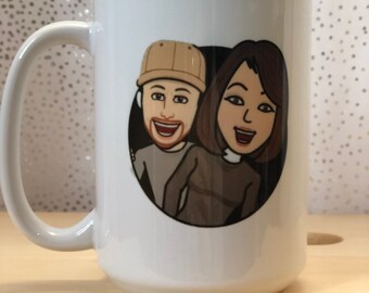 Custom Bitmoji Mug - Etsy