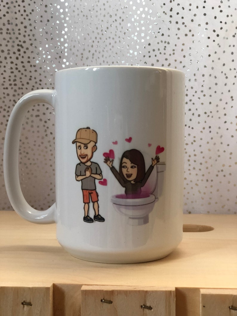 Custom Bitmoji Coffee Mug. Cartoon Image Perfect for Any - Etsy