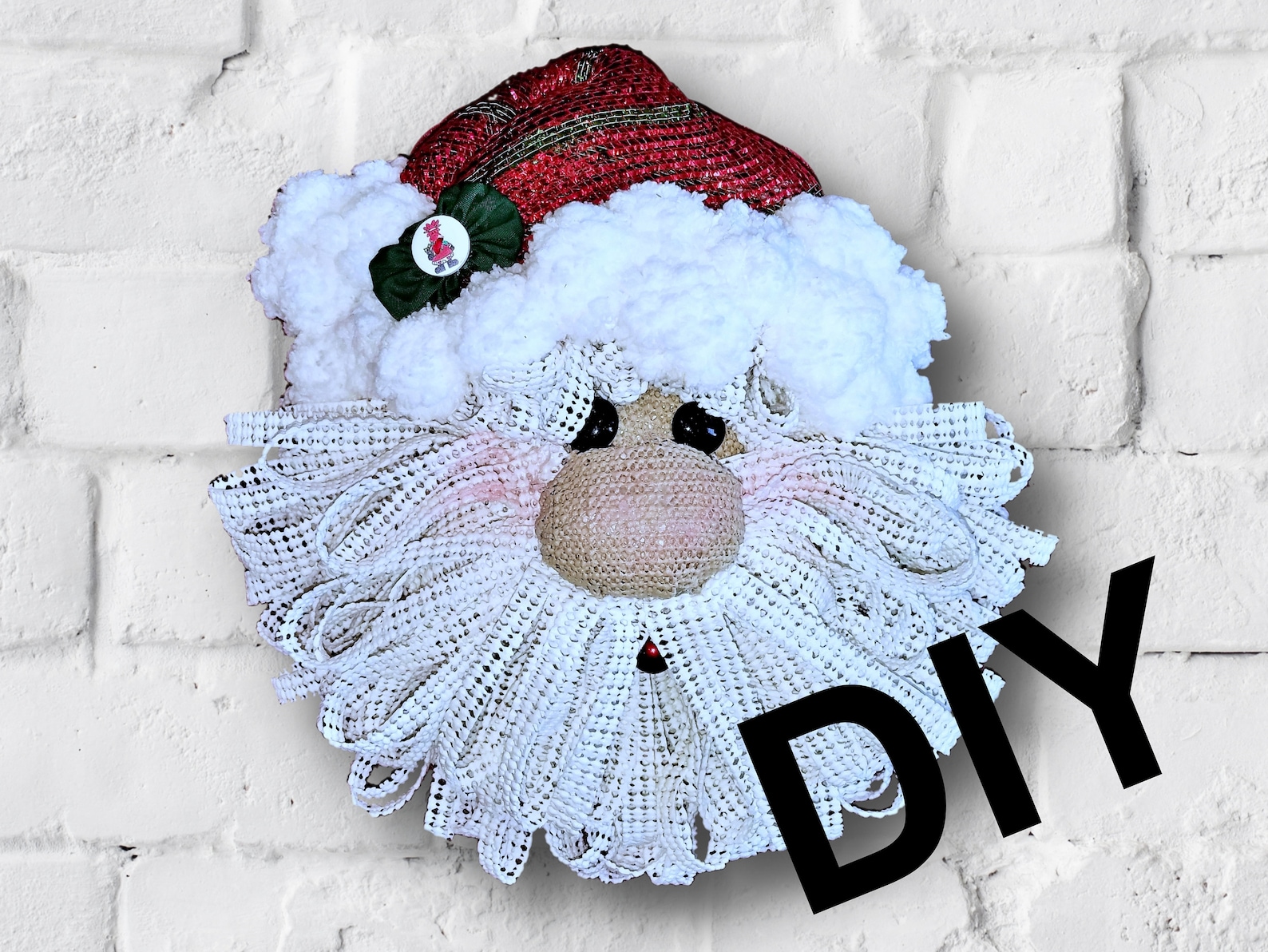 TUTORIAL easy Santa Claus DIY craft projects decor attachment | Etsy