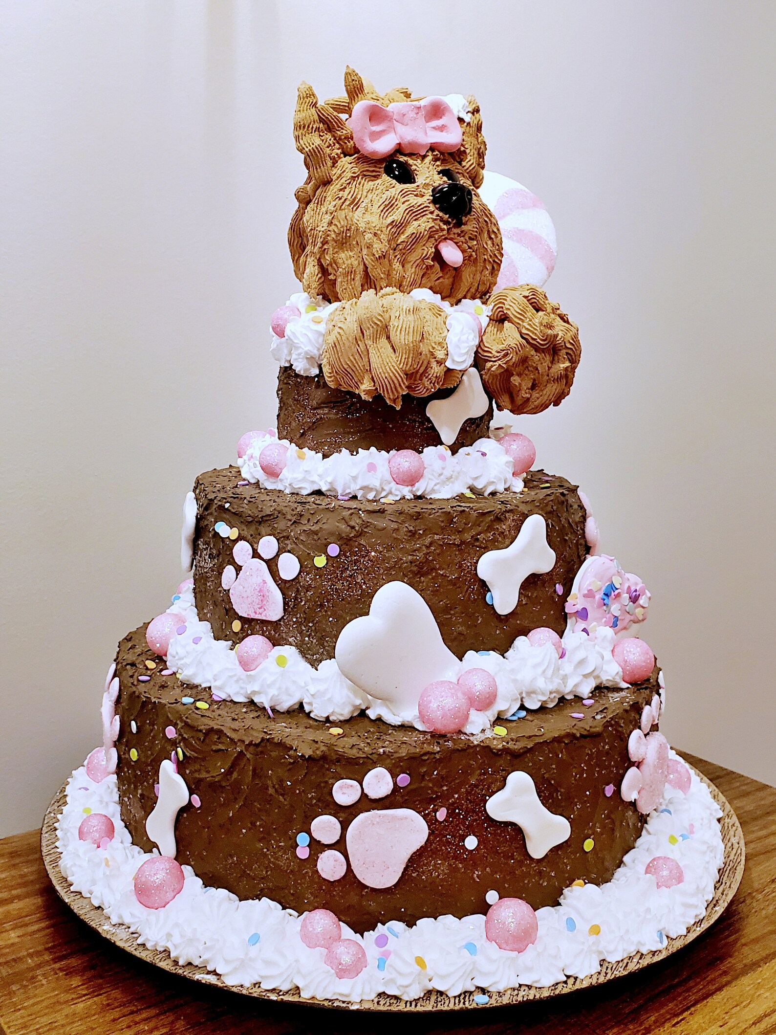 Yorkie Dog Decor Faux Sweet Pretty in Pink Chantybychanty - Etsy