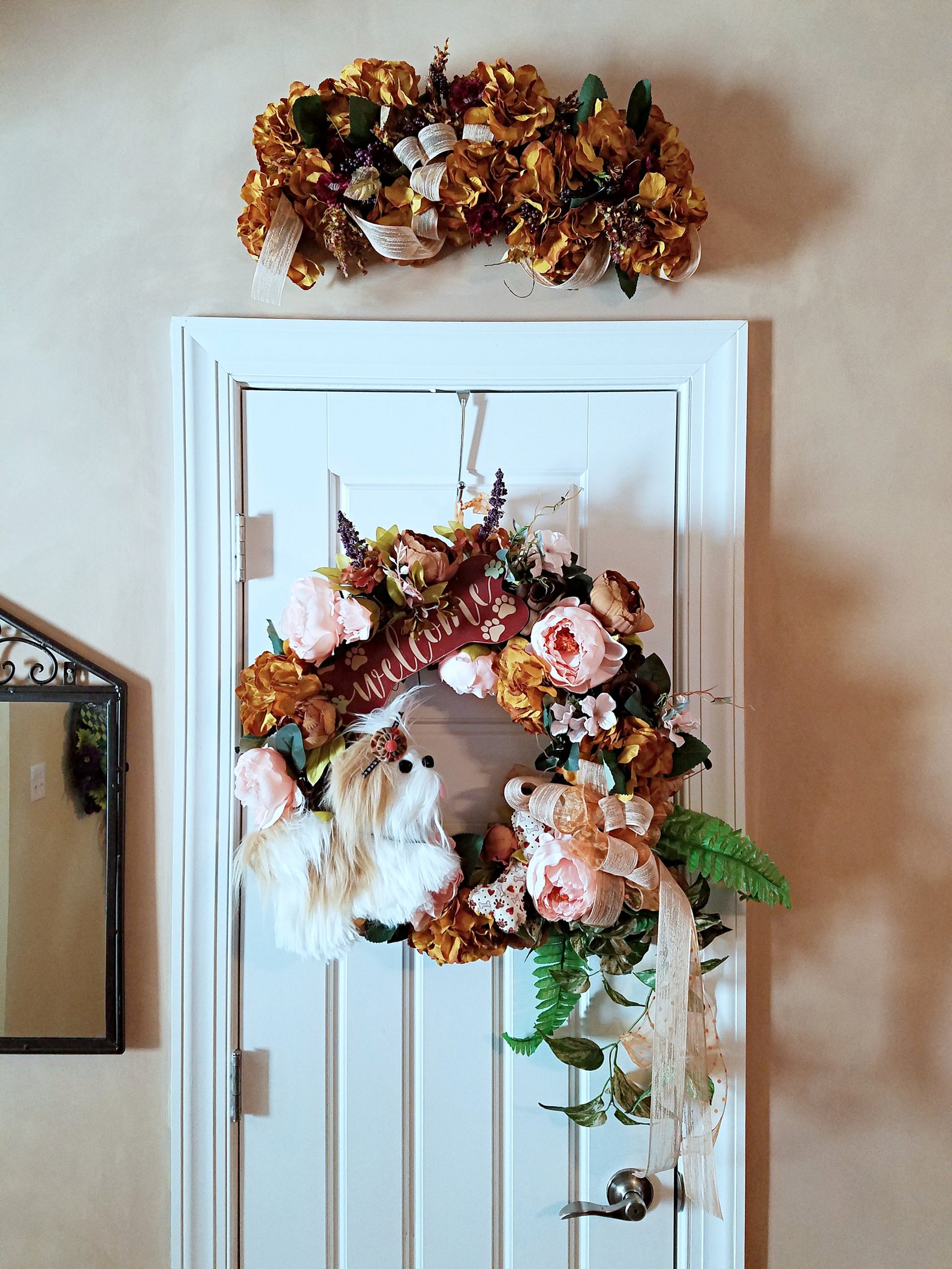 Door Topper Swag Farmhouse Decor to Hang Over Doors Photo - Etsy