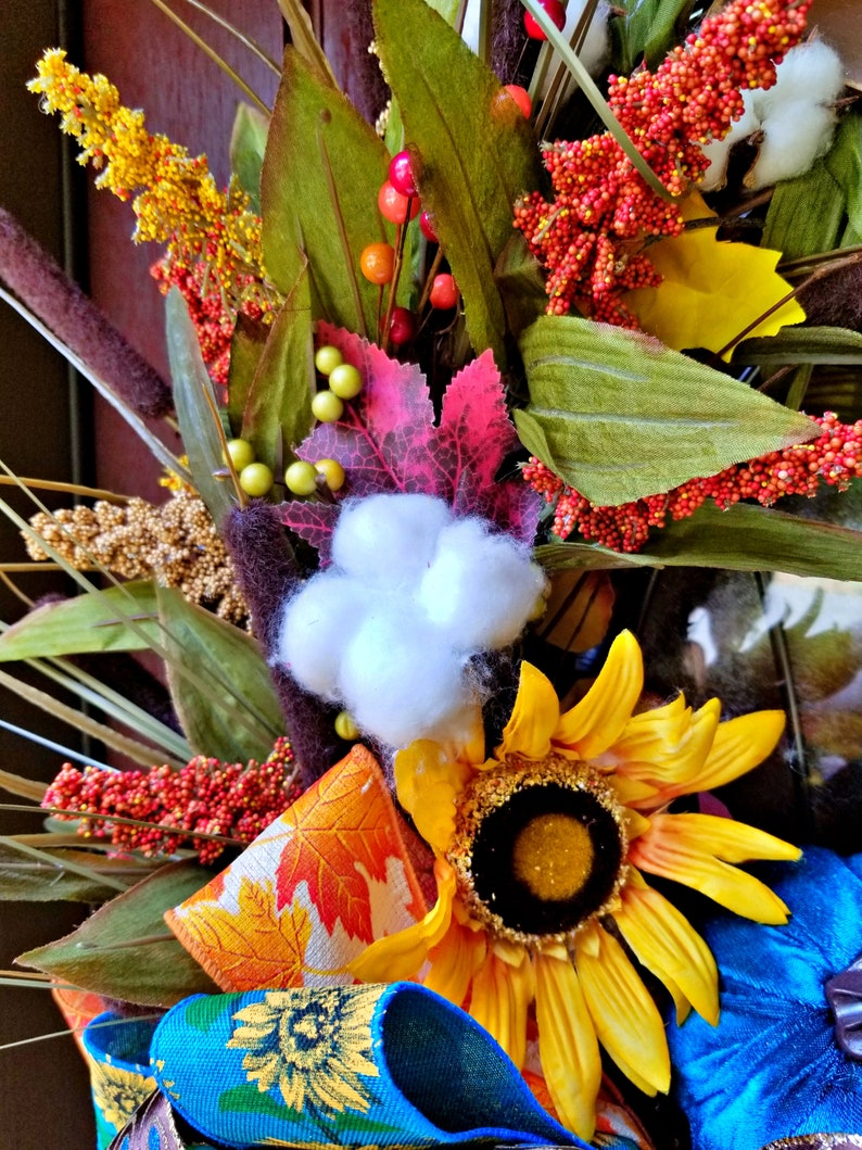 Welcome Fall Door Wreath | Etsy