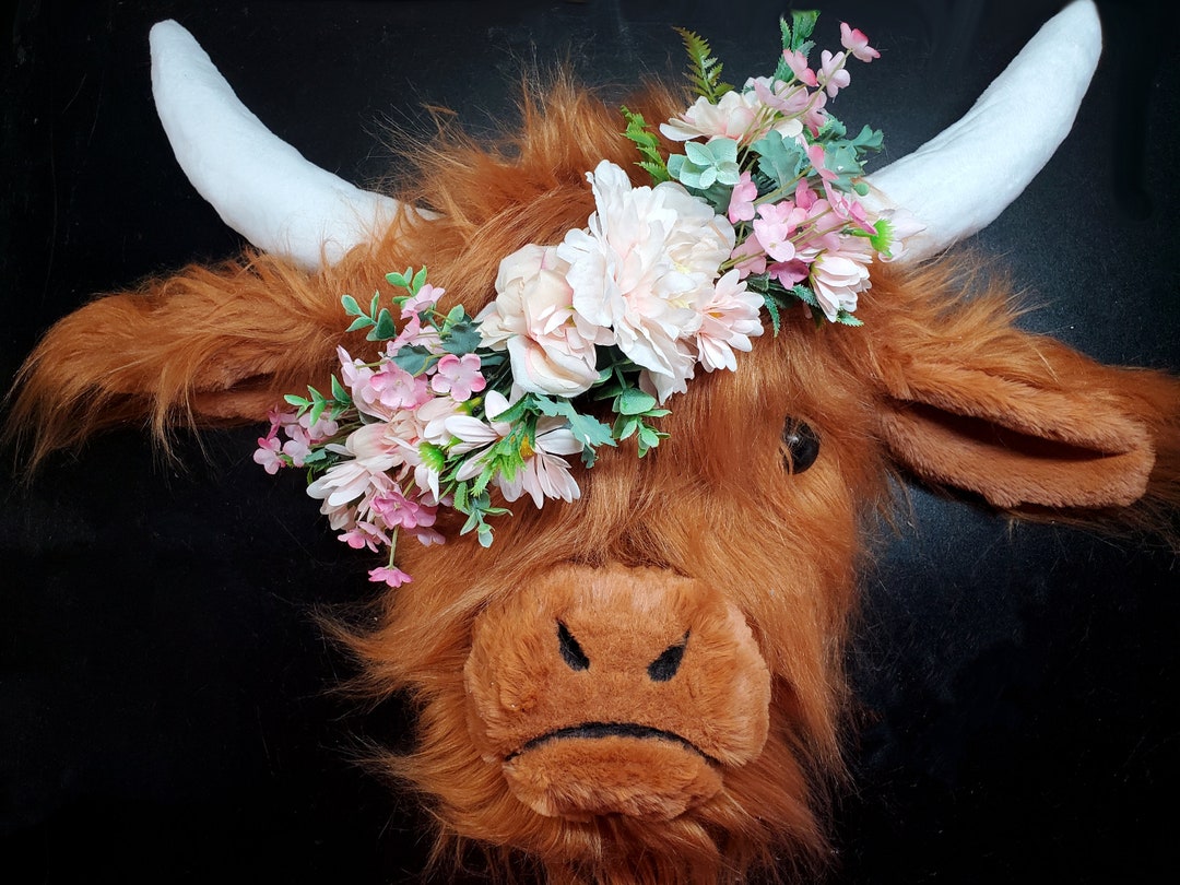 Highland Cow Hanger, Wreathor Swag Attachment, Chantybychanty - Etsy