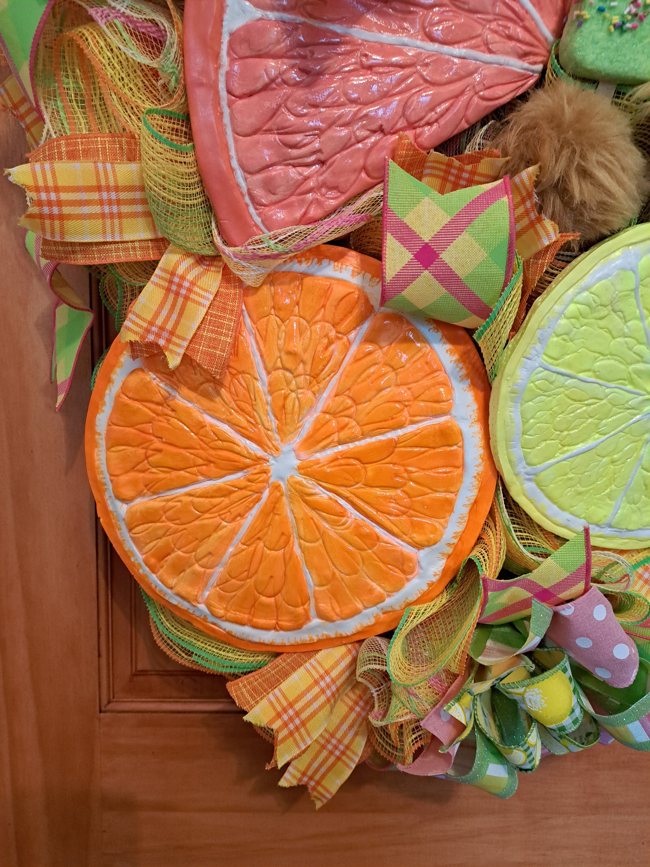 Jumbo Citrus Slice, Citrus Fake Food, Wreath Attachment, Home Decor ...