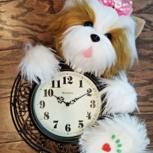 Customized Dog, Custom Dog Clock, Gift for Dog Lovers, Chantybychanty ...