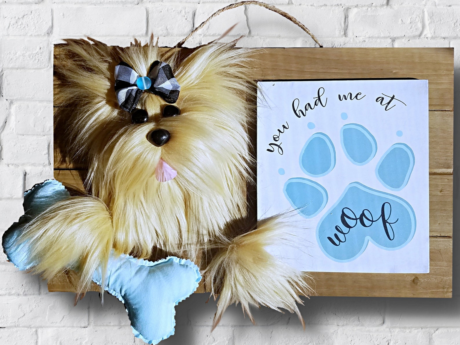 Farmhouse Wall Hanger, Custom Dog Decor, Wood Sign, Gift for Dog Lover ...