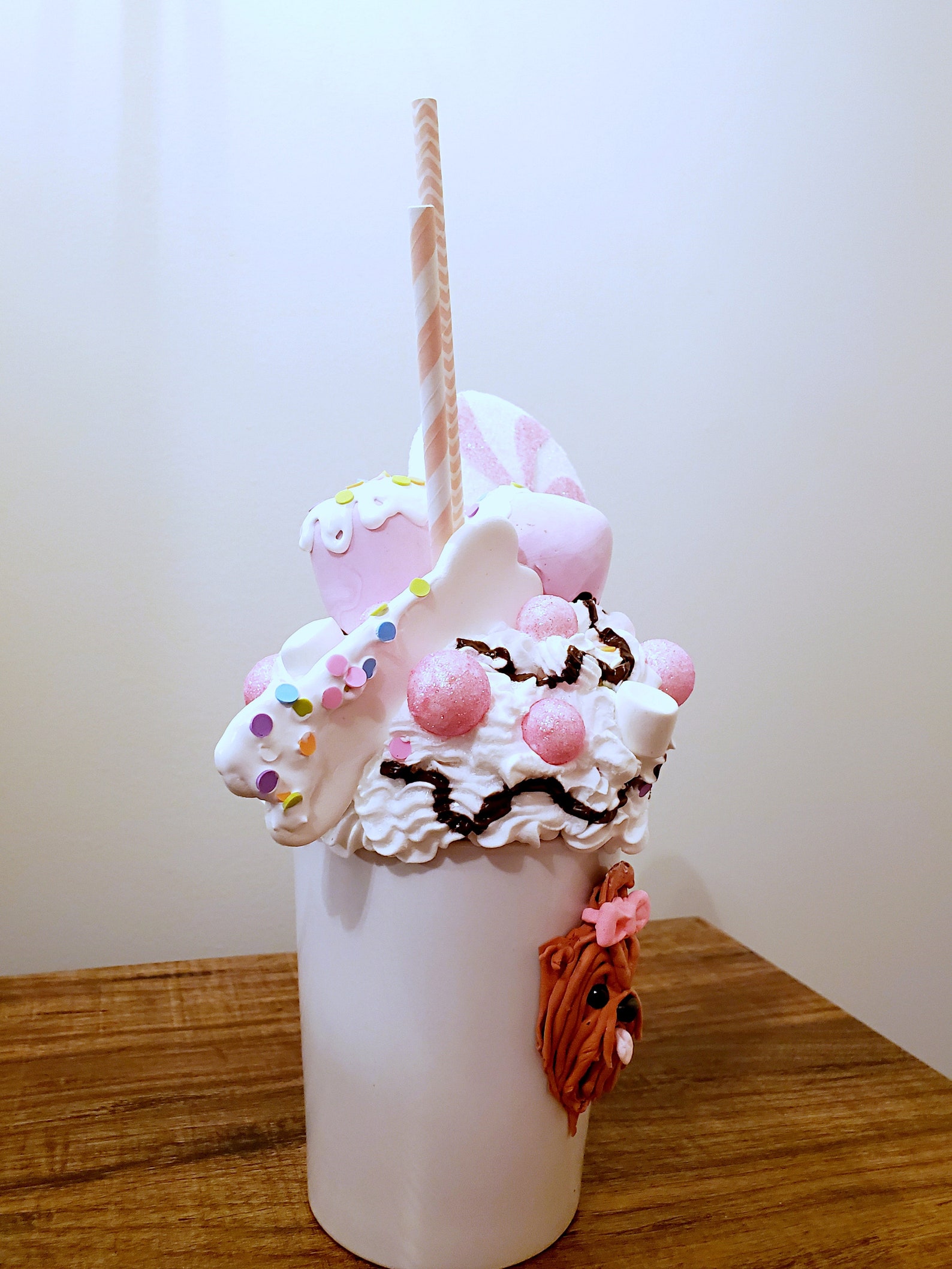 Yorkie Dog Decor Faux Sweet Pretty in Pink Chantybychanty - Etsy